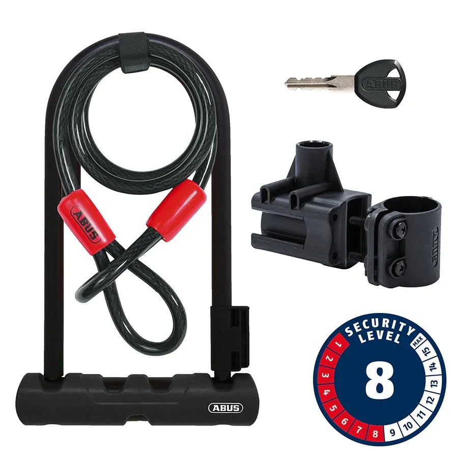 ABUS Ultra 410K + Cobra Bicycle U-Lock - 6.7x9 – Bicycle Warehouse