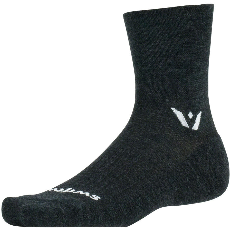 Swiftwick Pursuit Four Wool Bike Socks - Black/White – Bicycle Warehouse